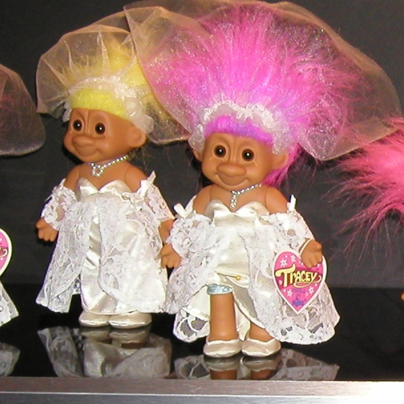 Bridal Toll Doll - Maid Gift Accessory | Dresses | Troll Doll Bride ...